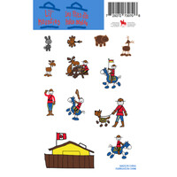 Stick Figure Sticker Sheet The Mountie Shop