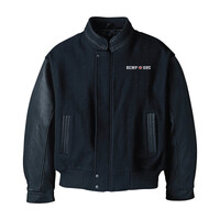 Graduate Unisex RCMP/GRC Embroidered Melton & Leather Jacket The ...